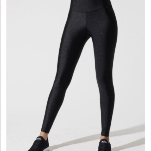 Beach Riot | Pants & Jumpsuits | Beach Riot Sport Black Glitter Shine ...